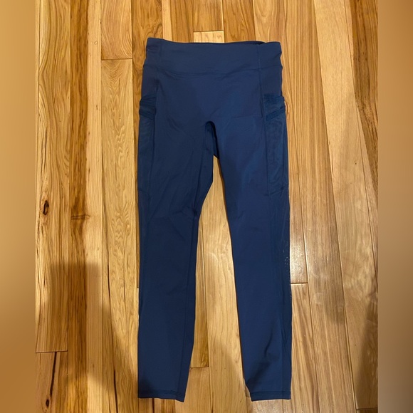 Fabletics | Pants & Jumpsuits | Fabletics Navy Blue Mesh Leggings ...